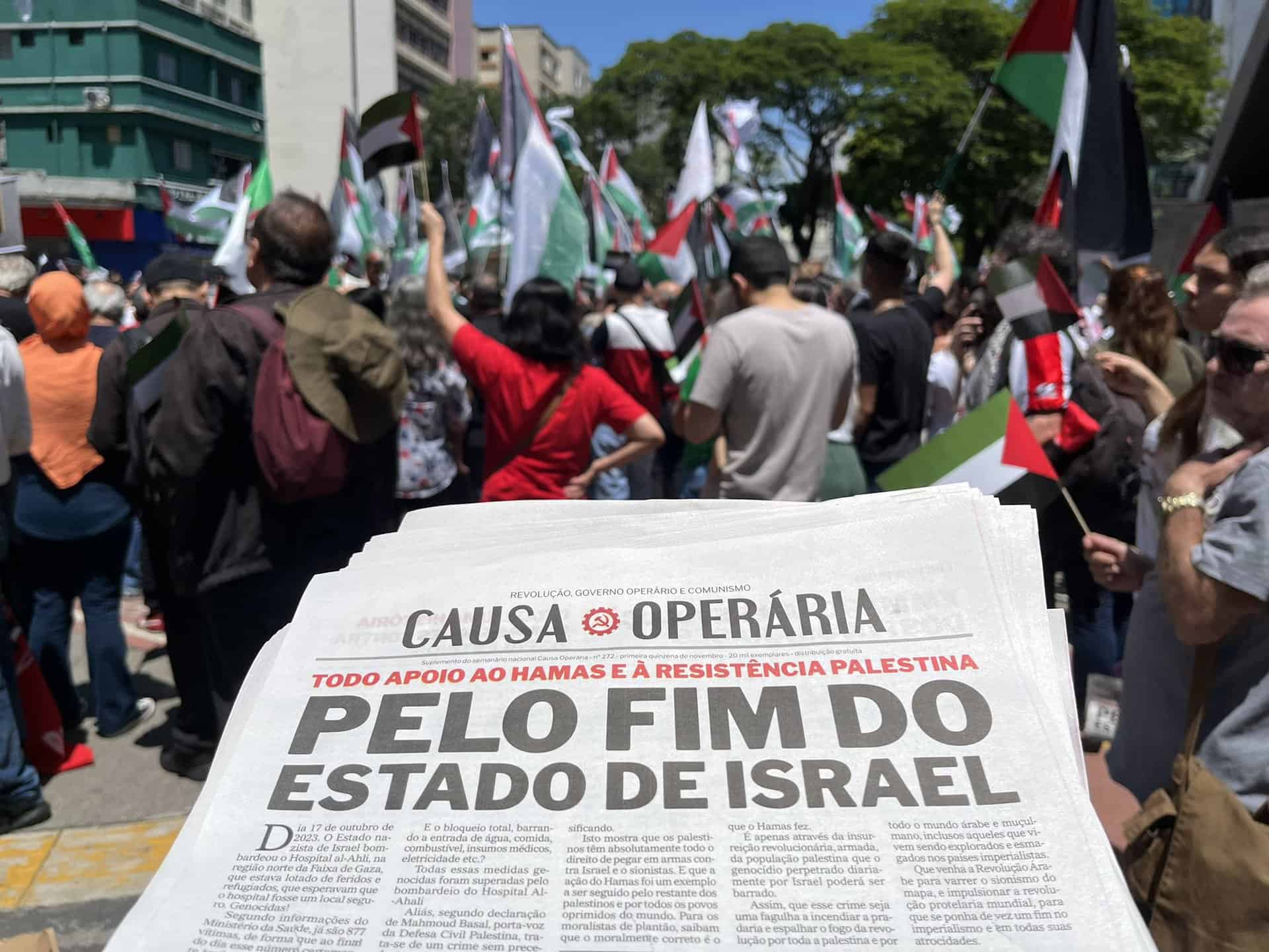 Comitês de Luta vão imprimir milhares de panfletos contra Israel ...